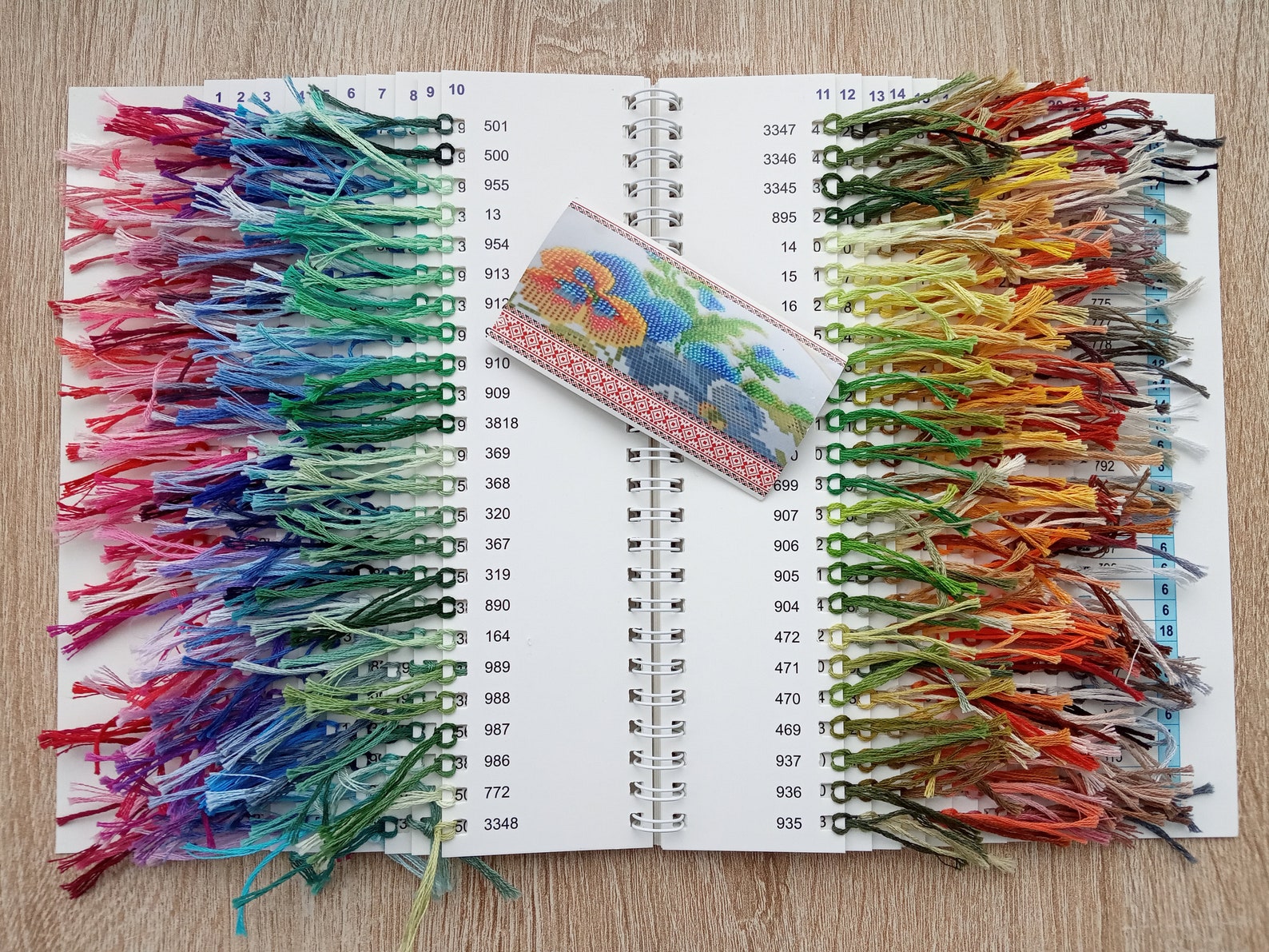 DMC Color Chart With Real Thread 498 Colors Samples New Colors Included ...