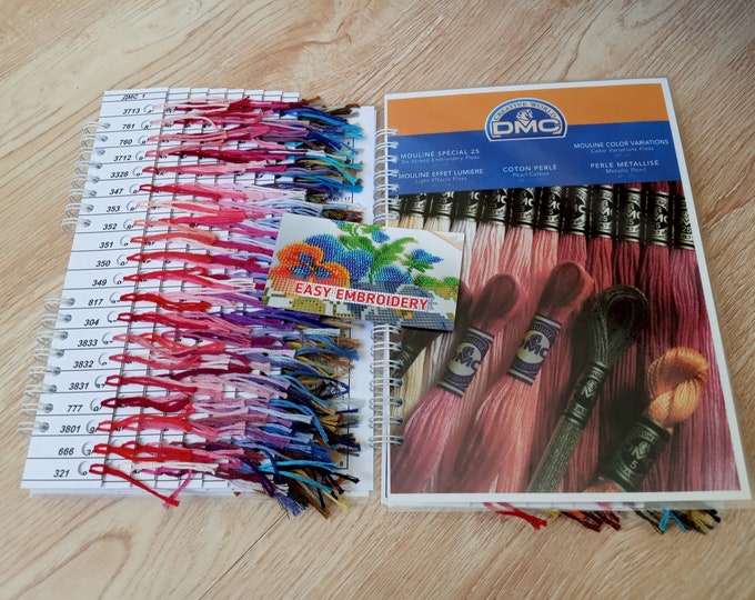 DMC Embroidery Floss Color Chart Real Thread 20cm Variations - Etsy