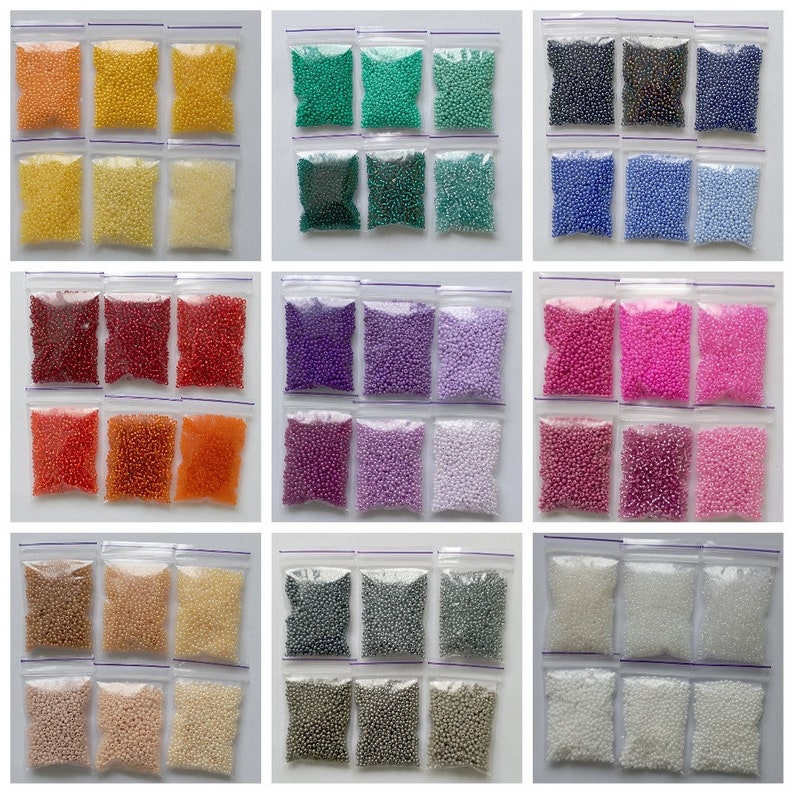 200 Colors Seed Beads Preciosa DIY Kit Made Jewelry Embroidery - Etsy