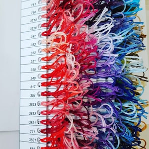 DMC Color Chart With Real Thread 498 Colors Samples New Colors Included ...