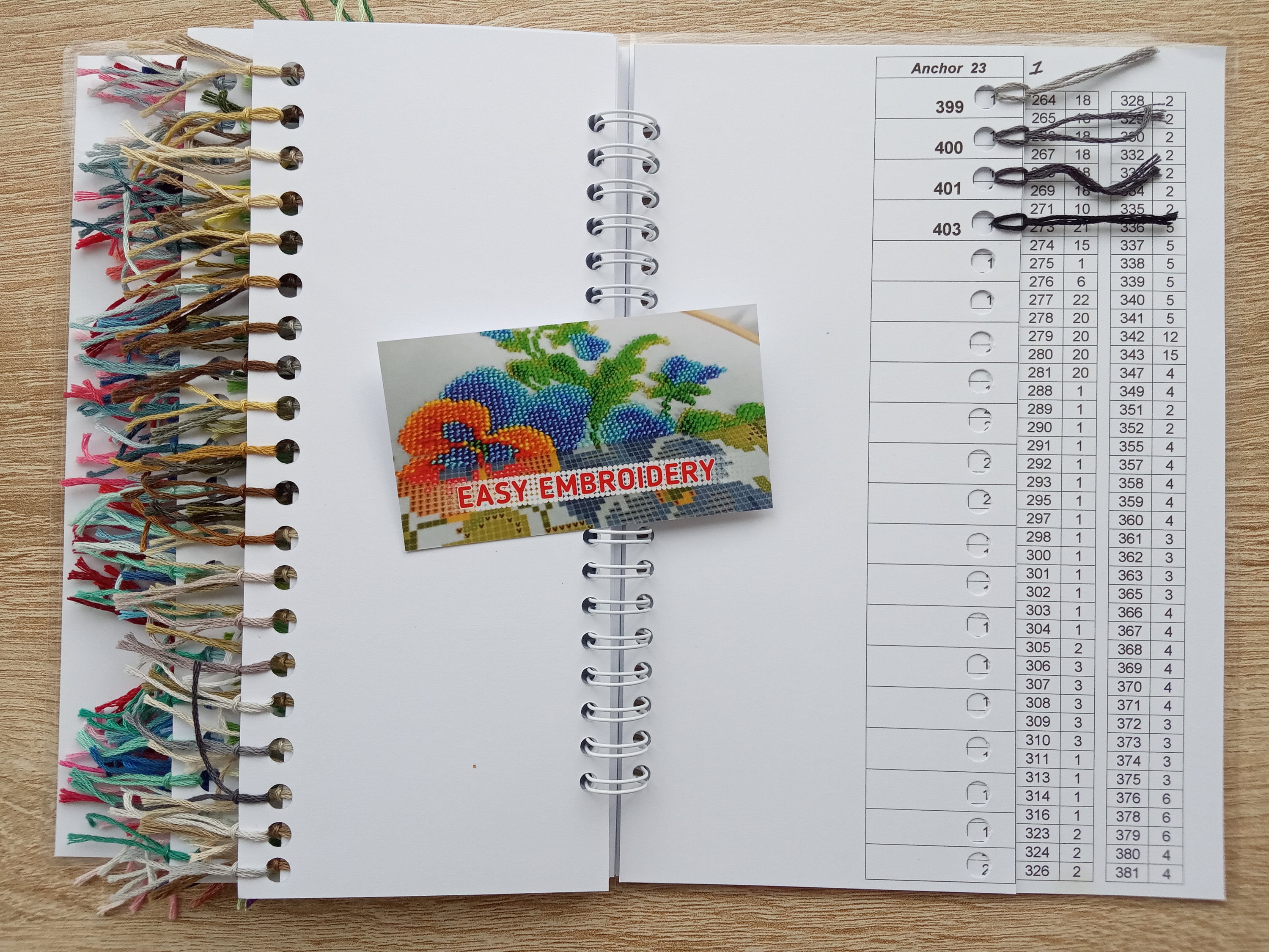 Anchor Color Chart With Real Thread Shade Card Chart Book - Etsy Canada