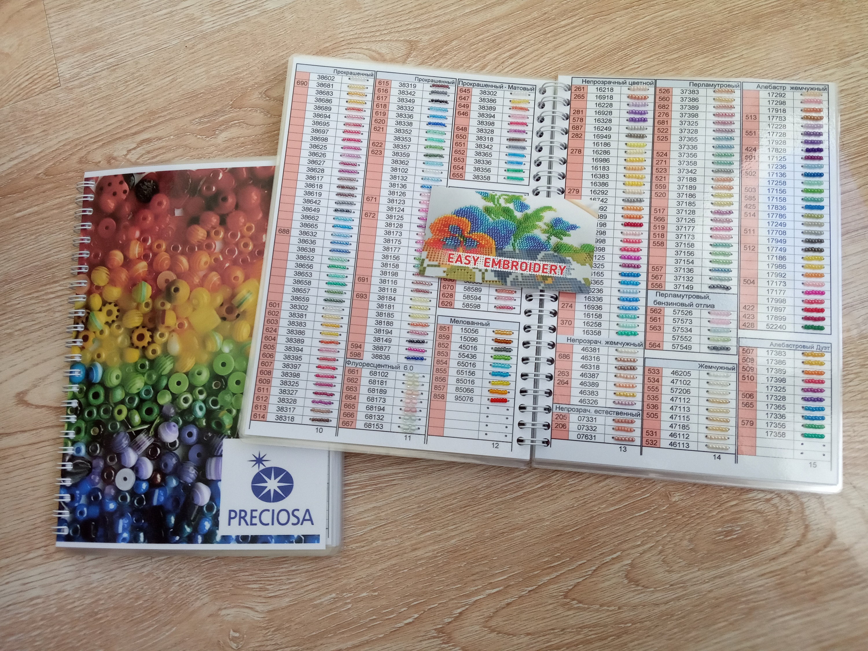 Seed Beads Sample Colors Card Preciosa 10/0 Color Chart - Etsy