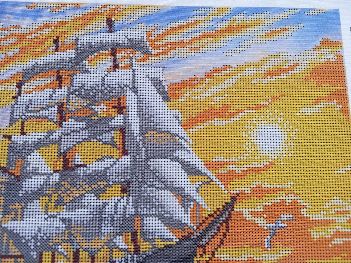 Sailing Ship Bead Embroidery Kit Full Coverage Bead Picture | Etsy