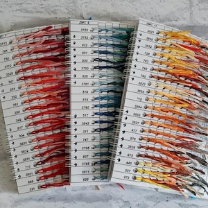 DMC Color Chart With Real Thread 498 Colors Samples New Colors Included ...