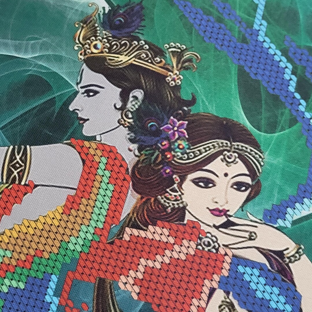 Oriental Dance Bead Embroidery Kit, Needlepoint Beaded Stitching DIY ...