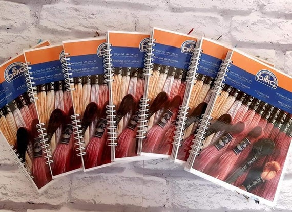 DMC Color Chart With Real Thread 498 Colors Samples New Colors - Etsy ...