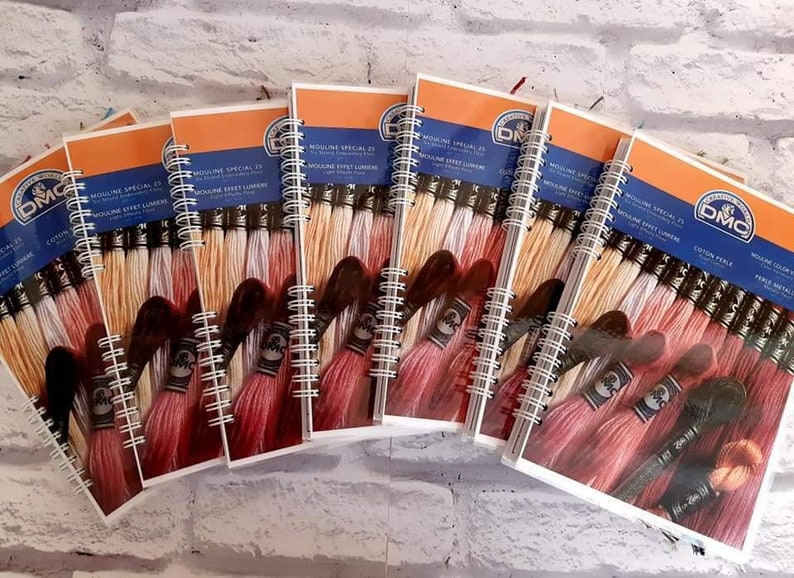 DMC Color Chart With Real Thread 498 Colors Samples New Colors | Etsy