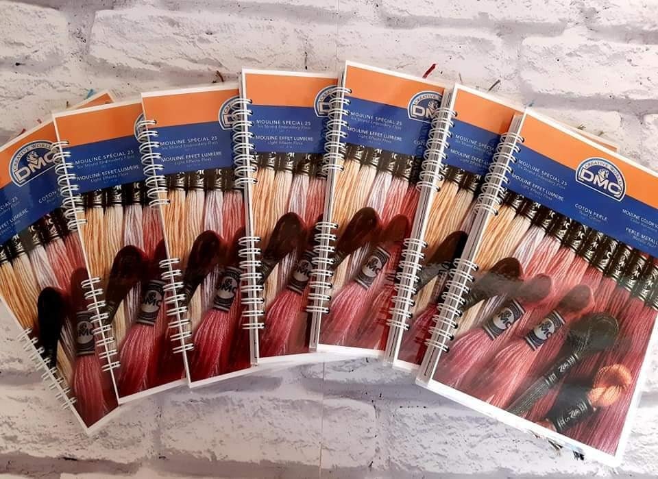 DMC Color Chart With Real Thread 498 Colors Samples New Colors | Etsy