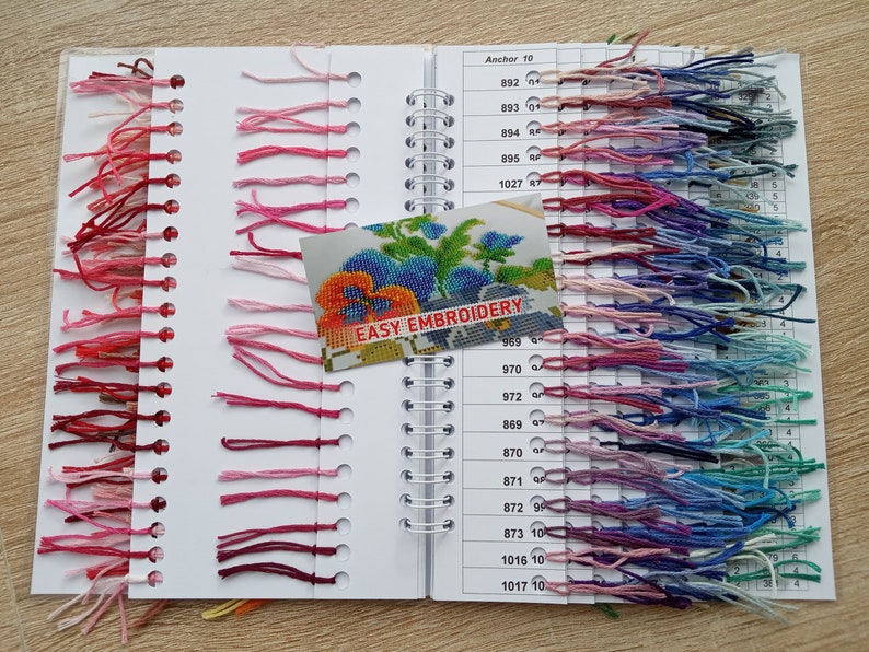 Anchor Color Chart With Real Thread Shade Card Chart Book - Etsy Canada