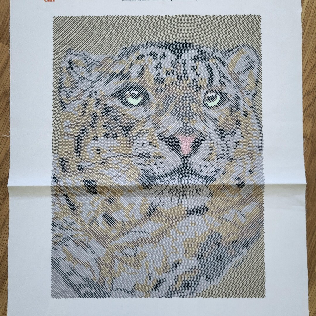 Snow Leopard Bead Embroidery Kit Full Circular Beading DIY Craft ...