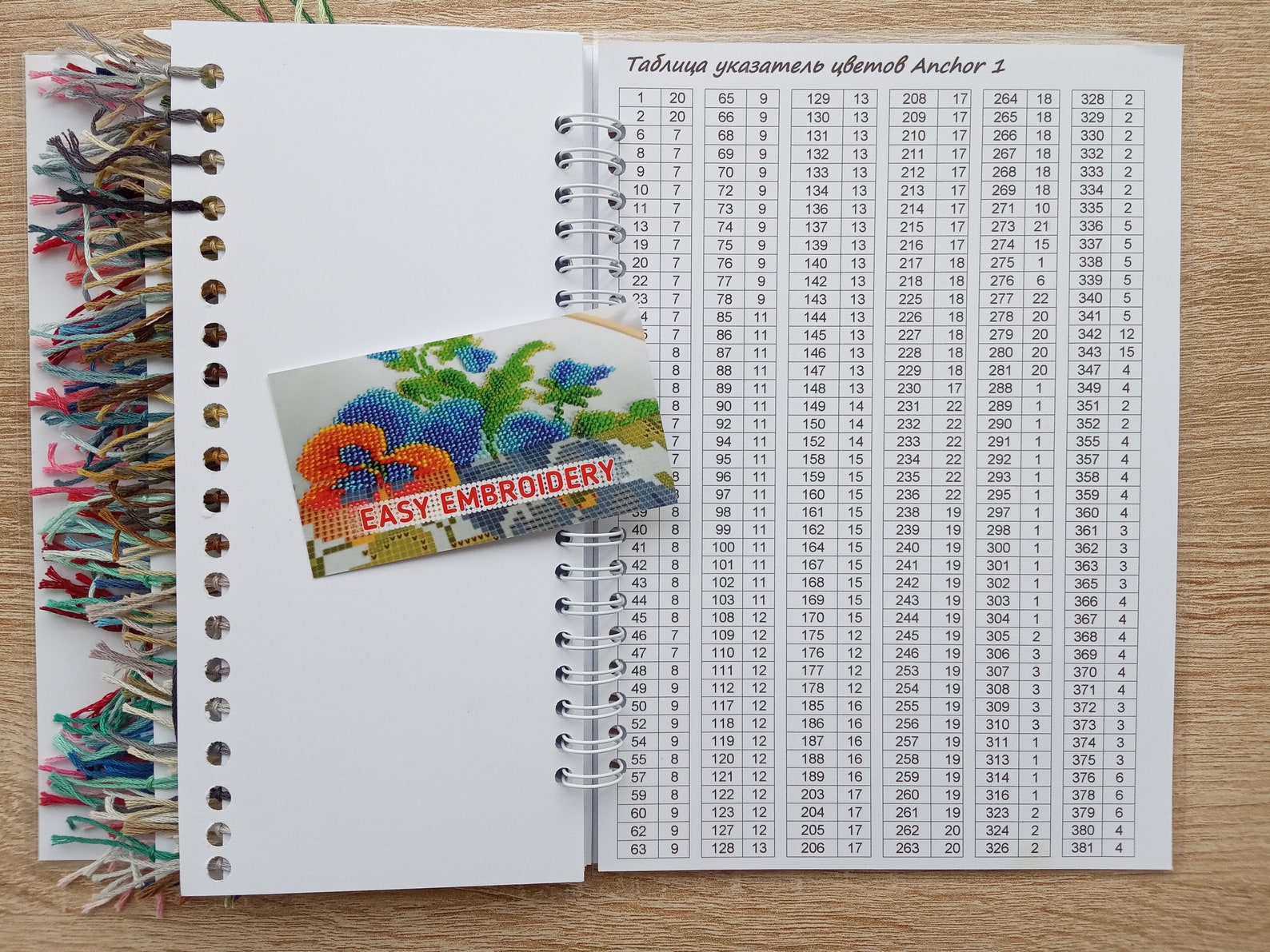 Anchor Color Chart with Real thread Shade Card Chart Book | Etsy