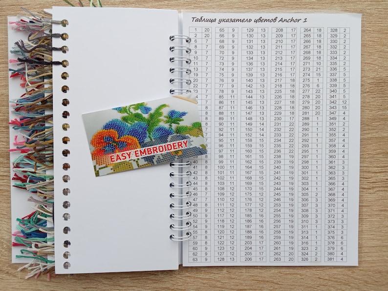 Anchor Color Chart With Real Thread Shade Card Chart Book - Etsy Canada