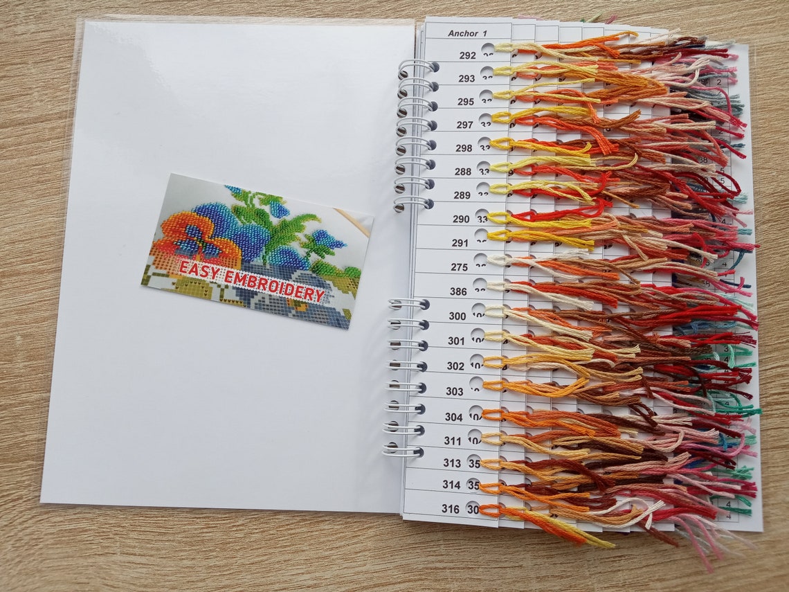 Anchor Color Chart with Real thread Shade Card Chart Book | Etsy