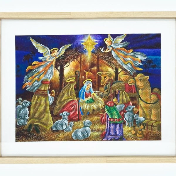 Nativity Stamped Embroidery - Etsy