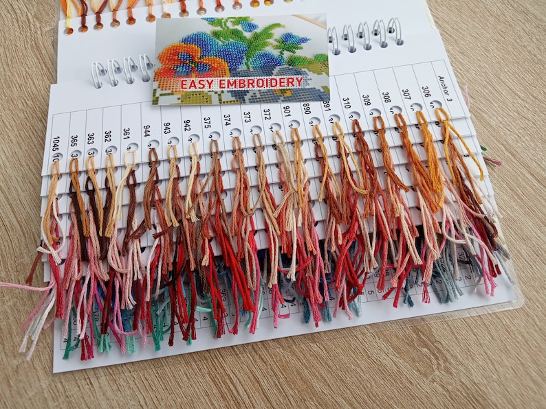 Anchor Color Chart With Real Thread Shade Card Chart Book - Etsy Canada