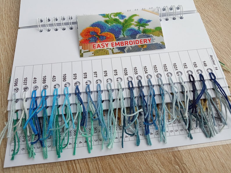 Anchor Color Chart With Real Thread Shade Card Chart Book - Etsy Canada