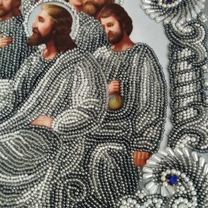 The Last Supper Bead Picture Kit Bead Embroidery Kit DIY. Stamped ...