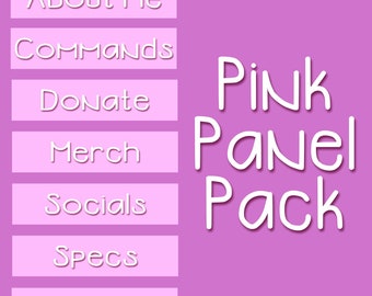 Twitch Cute Panels for Stream. Badges Cute Kawaii Panels for Streaming ...
