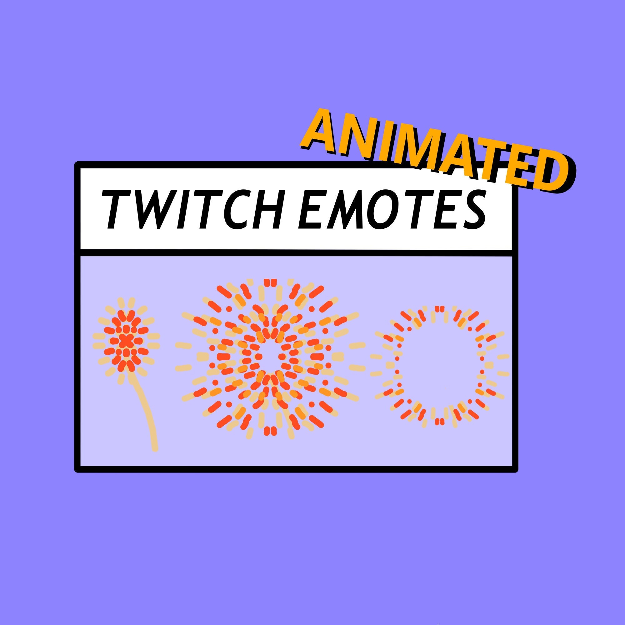 Cute Firework Gif Twitch Emote New Years - Etsy