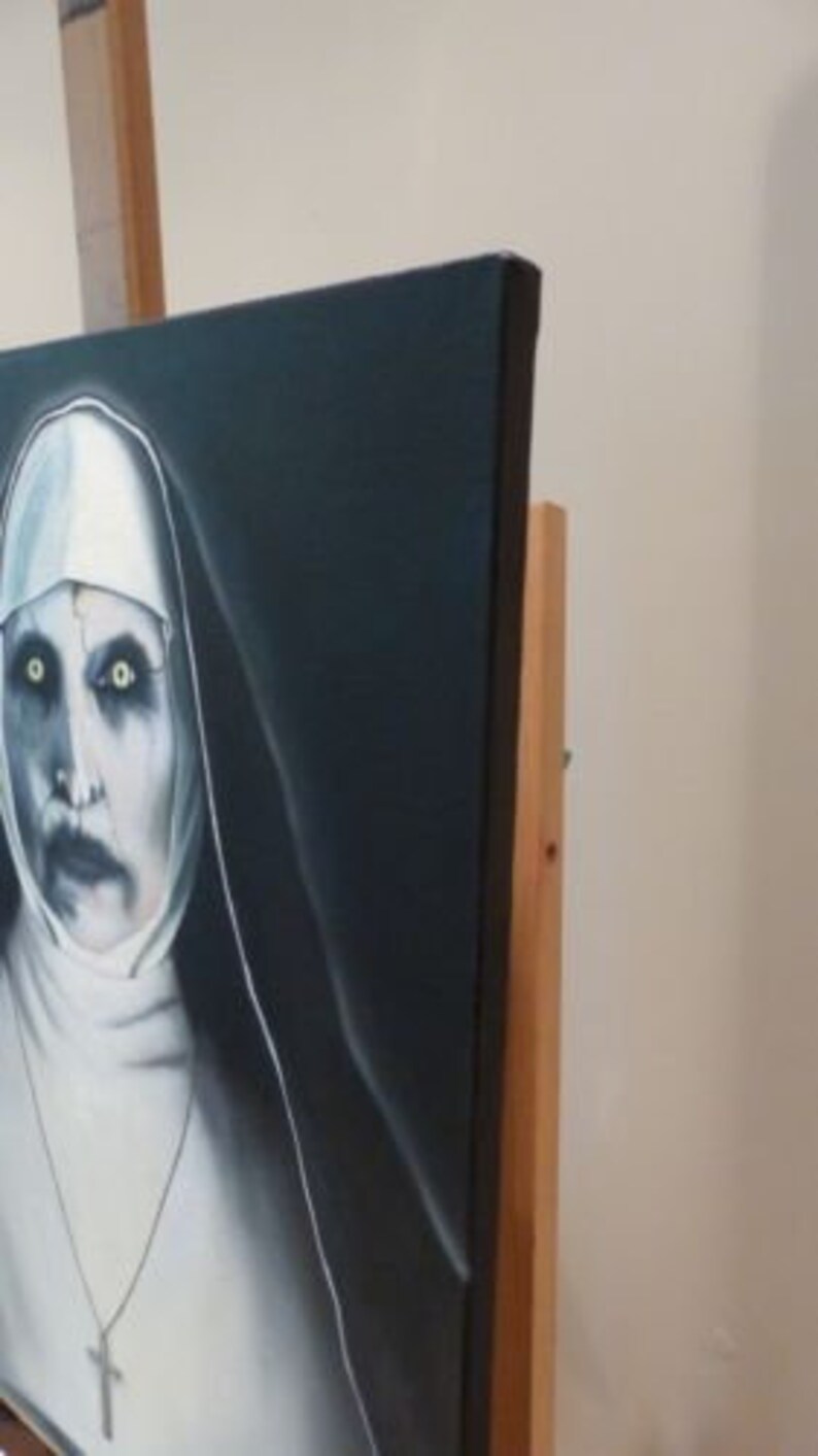 The Conjuring 2 The Nun Oil Painting Print | Etsy