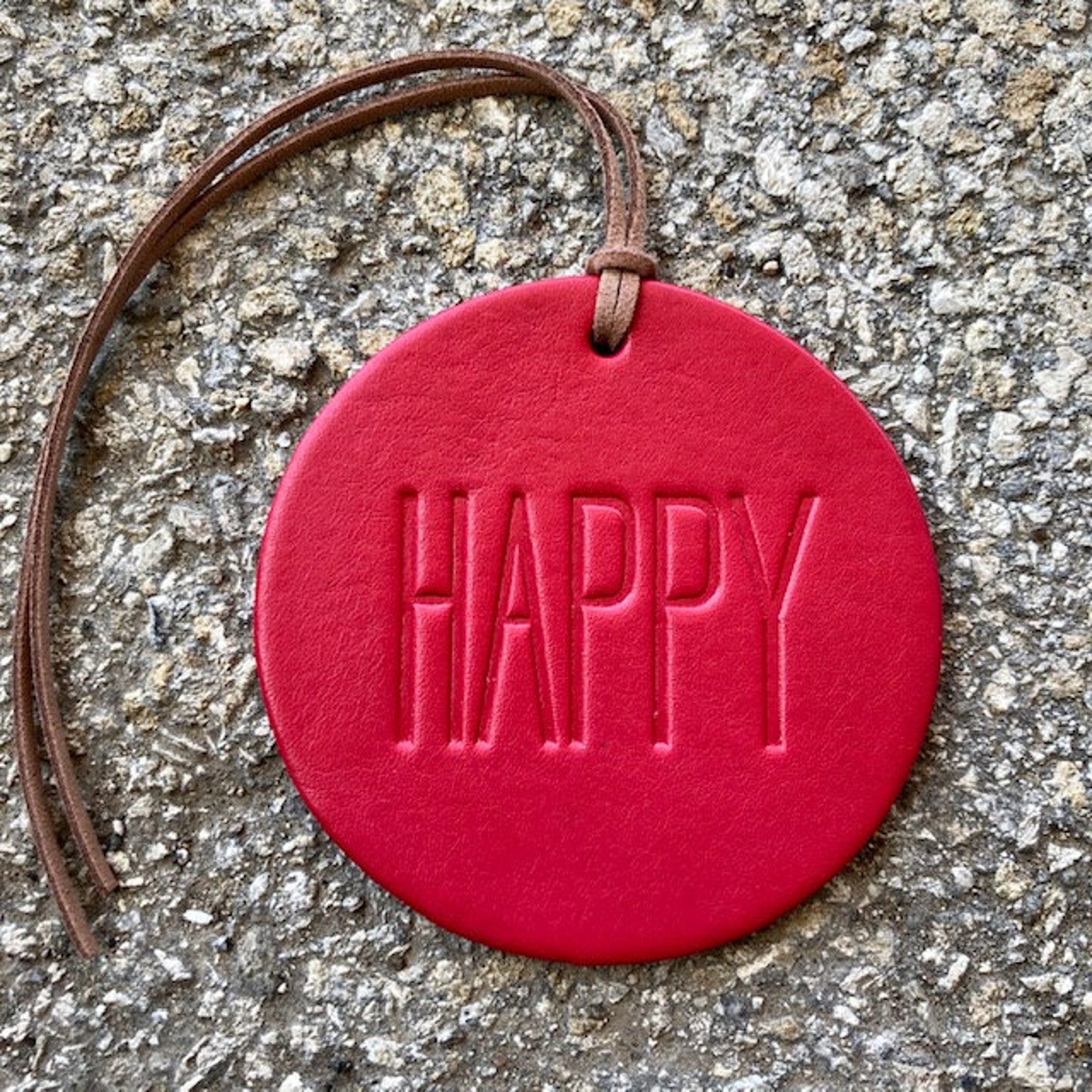 Happy Air Flair - Leather Air Freshener - Etsy