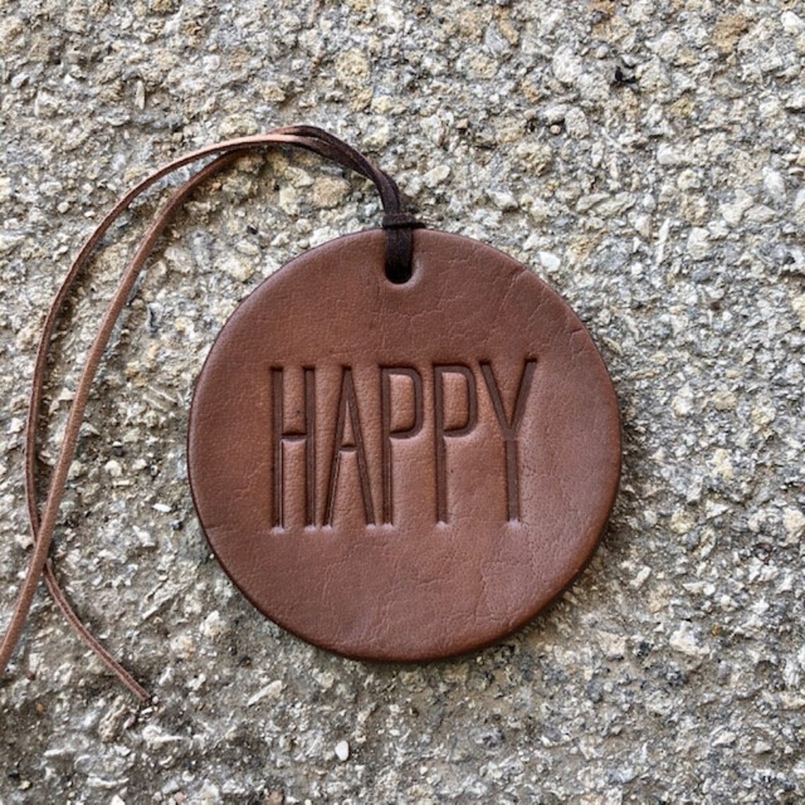 Happy Air Flair - Leather Air Freshener - Etsy