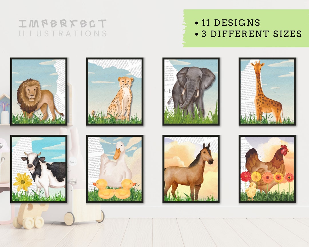 Kids Animal Prints | Kids Animal Printable | Wall Art Prints ...