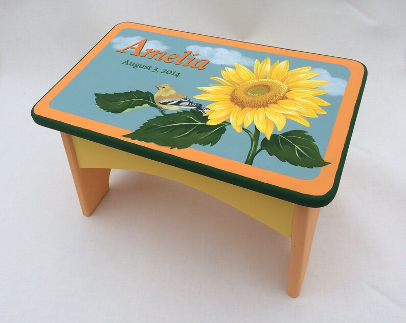 Custom Hand Painted Step Stool - Etsy