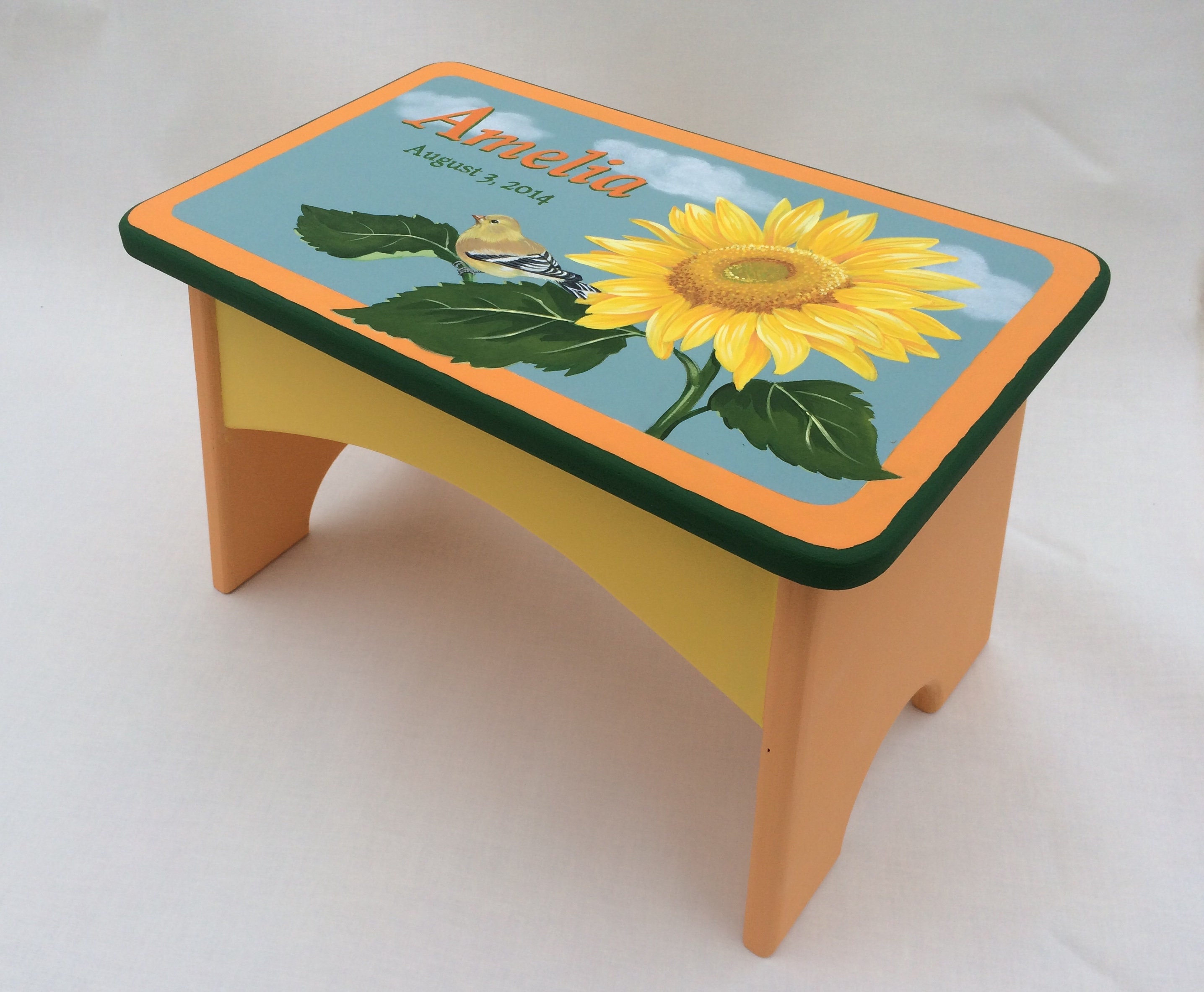 Custom Hand Painted Step Stool - Etsy