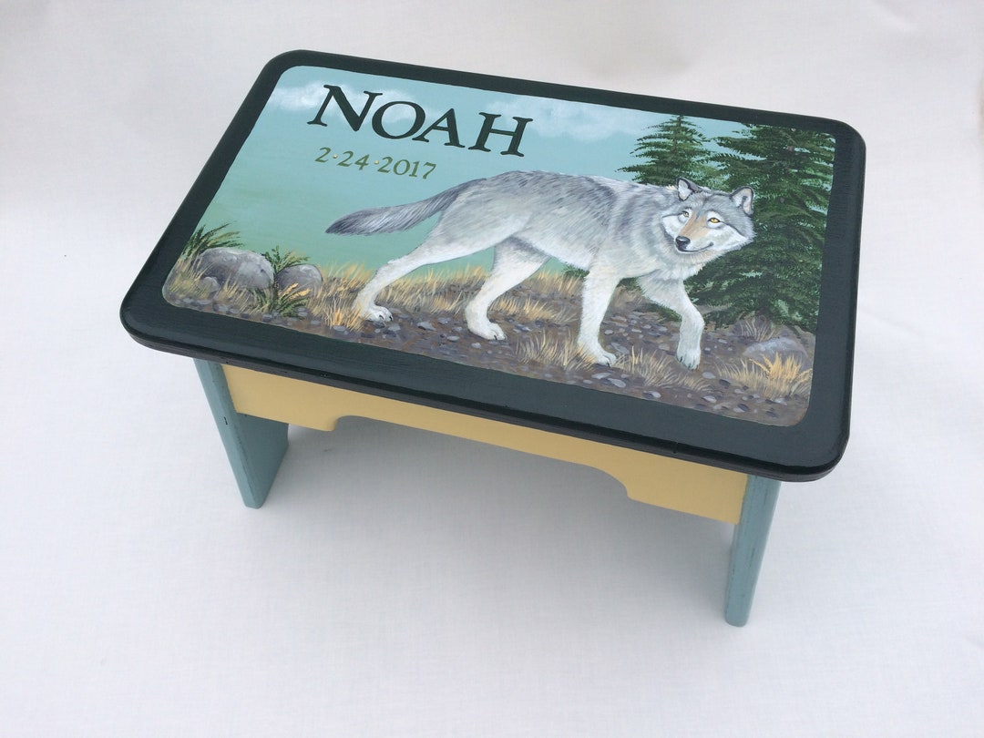 Custom Hand Painted Step Stool - Etsy