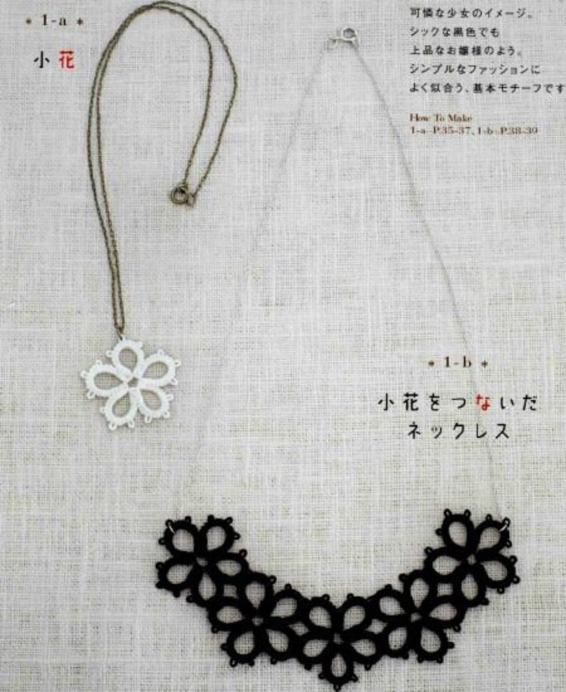 38 JAPANESE TATTING Patterntatting Lace Accessories Craft - Etsy UK