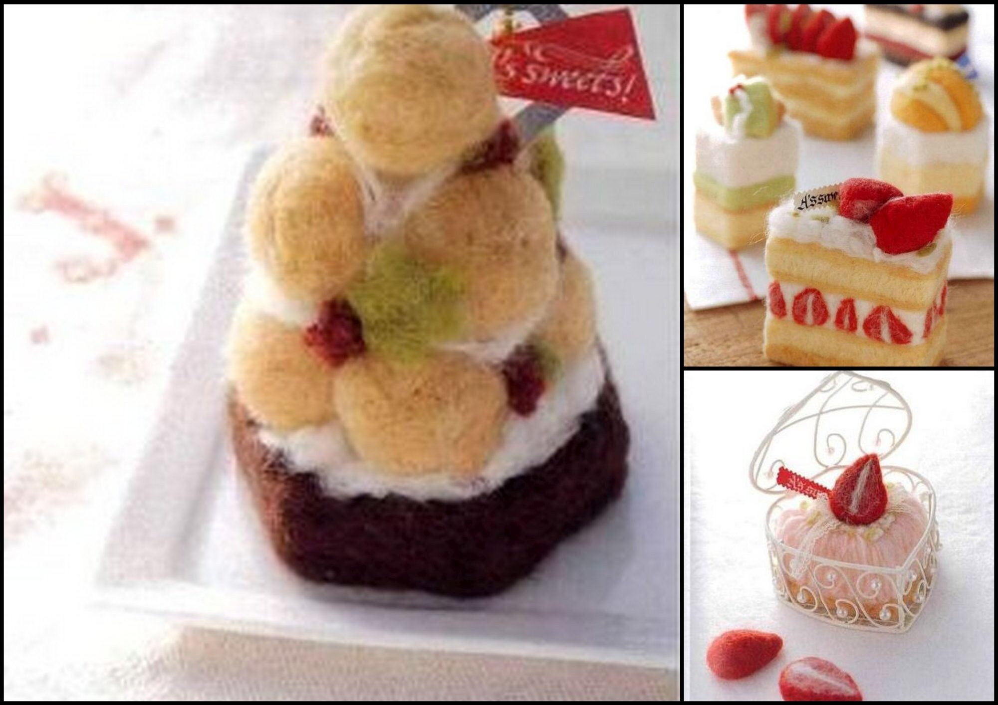 JAPANESE NEEDLE FELT Sweets Pattern-craft E-book - Etsy