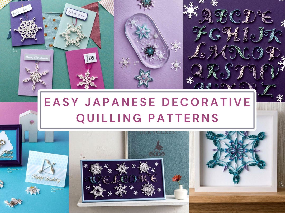 Japanese E-book Decorative Quilling - Origami, Paper Snowflakes ...