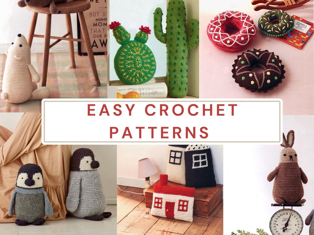 28 Cute Japanese Crochet Patterns - Amiguri Dakko - Instant Download - Etsy
