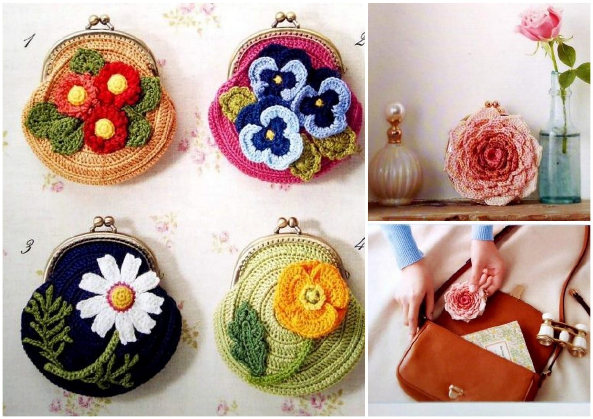 26 CROCHET POUCH Patternflower Pouchcraft E-book - Etsy