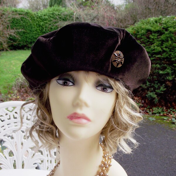 Velvet Beret - Etsy