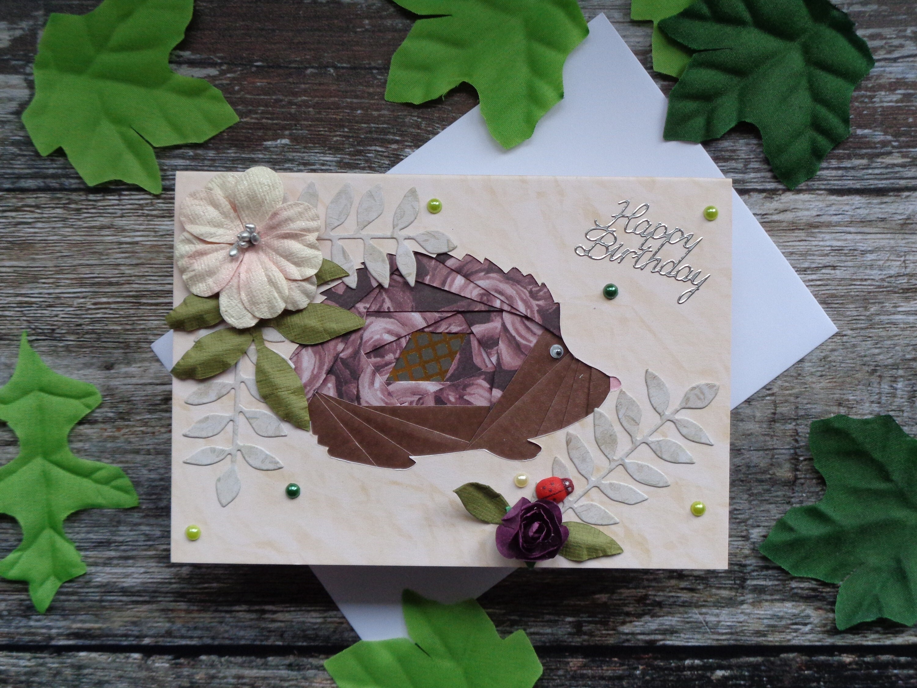 Iris Folded Hedgehog Greeting Card Kits Kits & How To etna.com.pe
