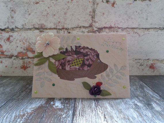 Iris Folded Hedgehog Greeting Card Kits Kits & How To etna.com.pe