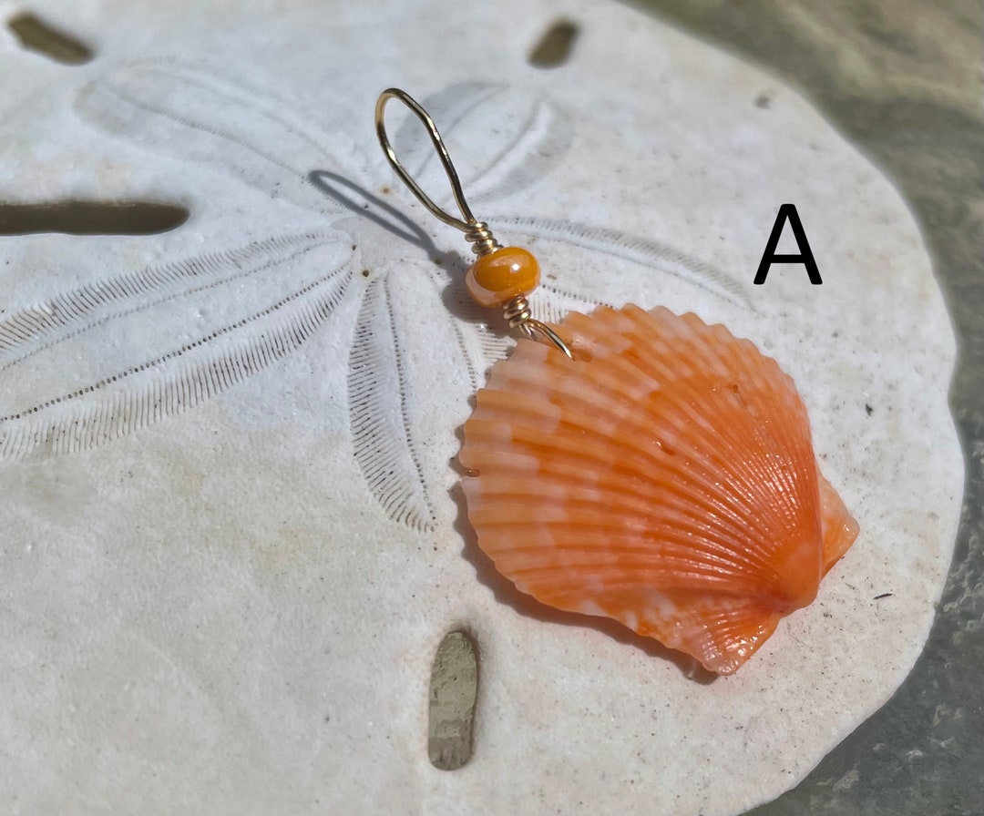 Small Scallop Shell Pendants - Etsy