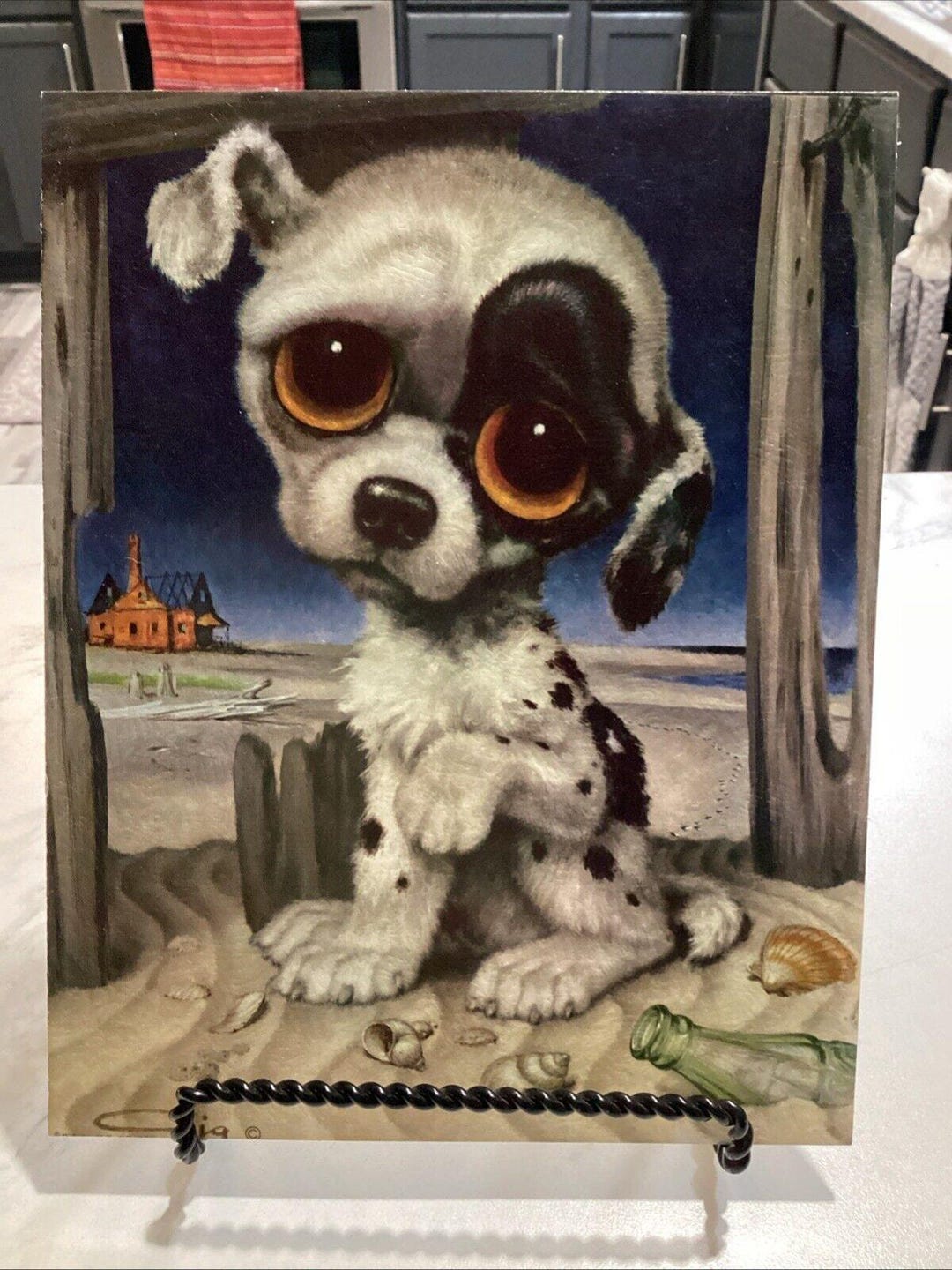 Vintage Pity Puppy Picture by Gig Sad Big Eyed Dog 1960s - Etsy