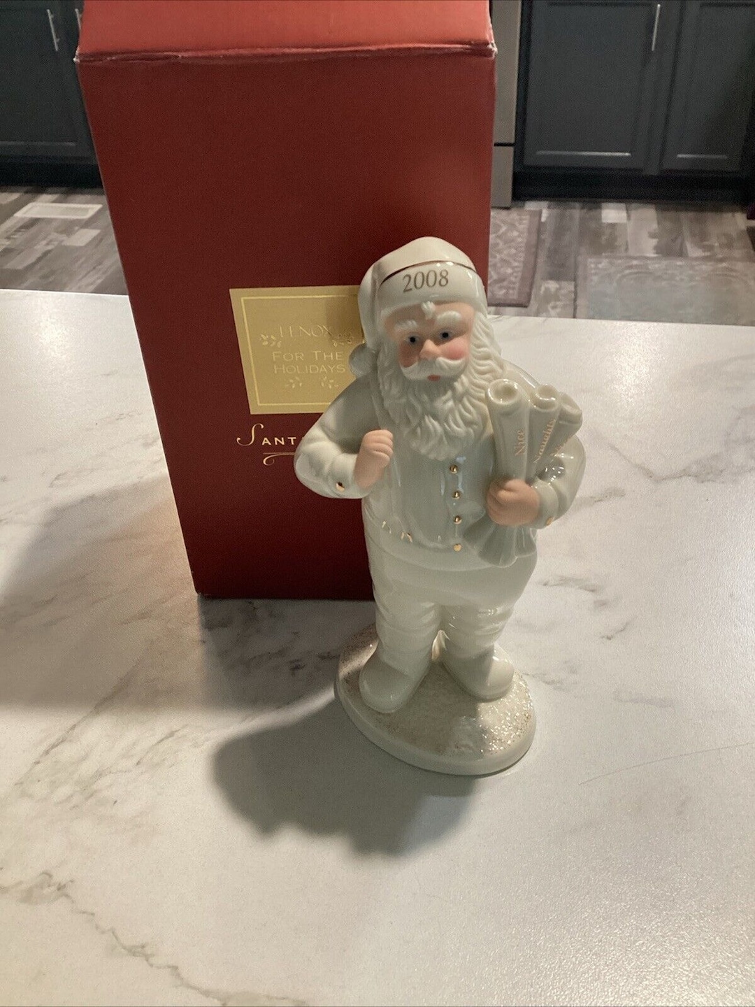 Lenox Holiday Santa’s List 2008 Figurine - Etsy