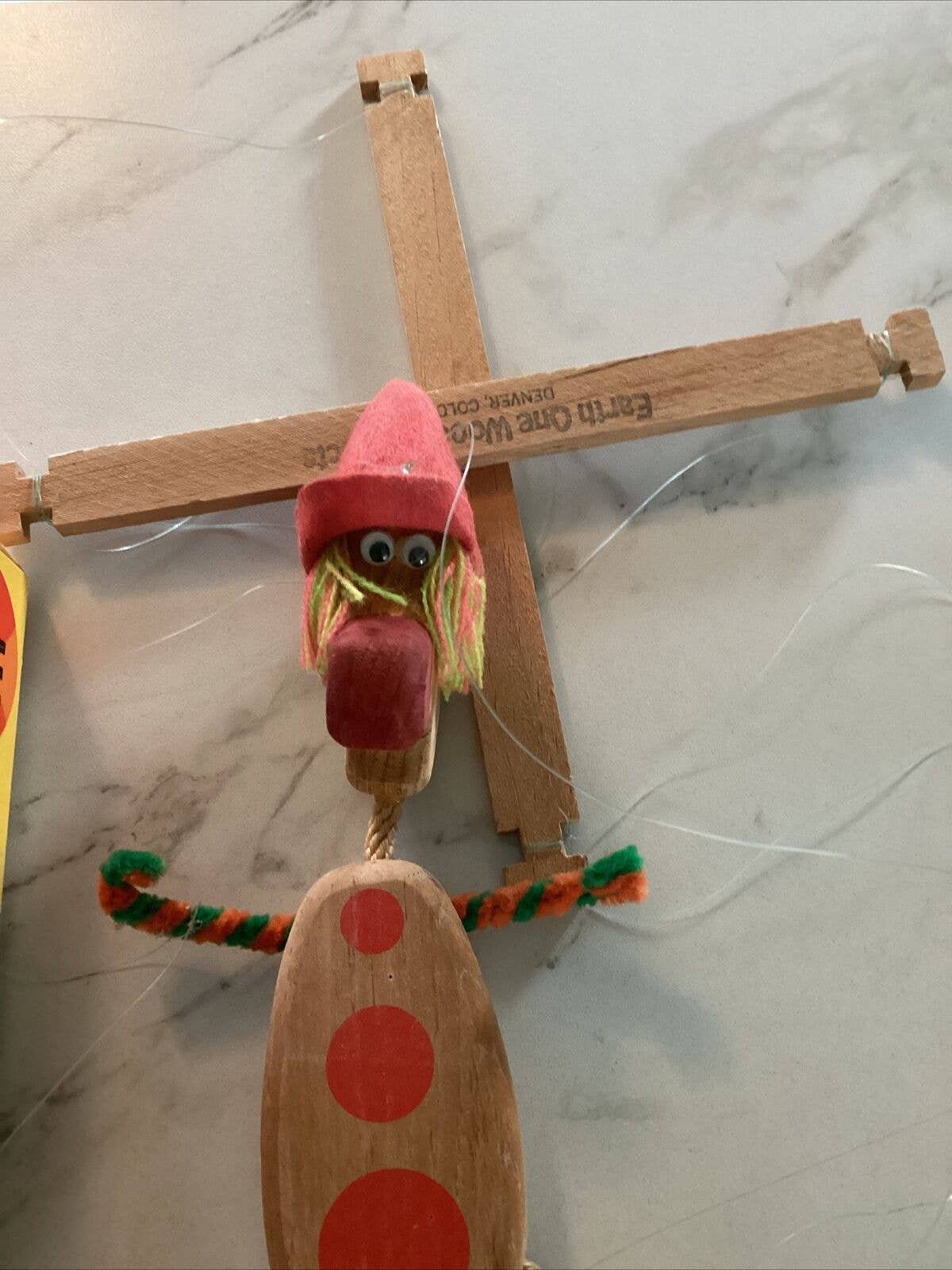 Vintage Clancy Clown Marionette Clown Wooden String Puppet - Etsy