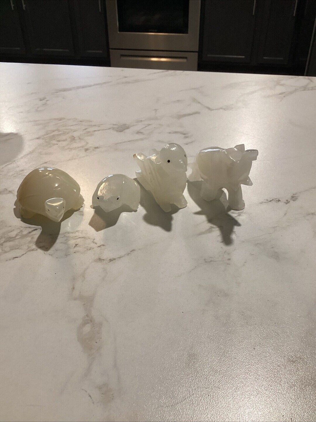 Lot of 4 Vtg Hand Carved Onyx Animals - Etsy