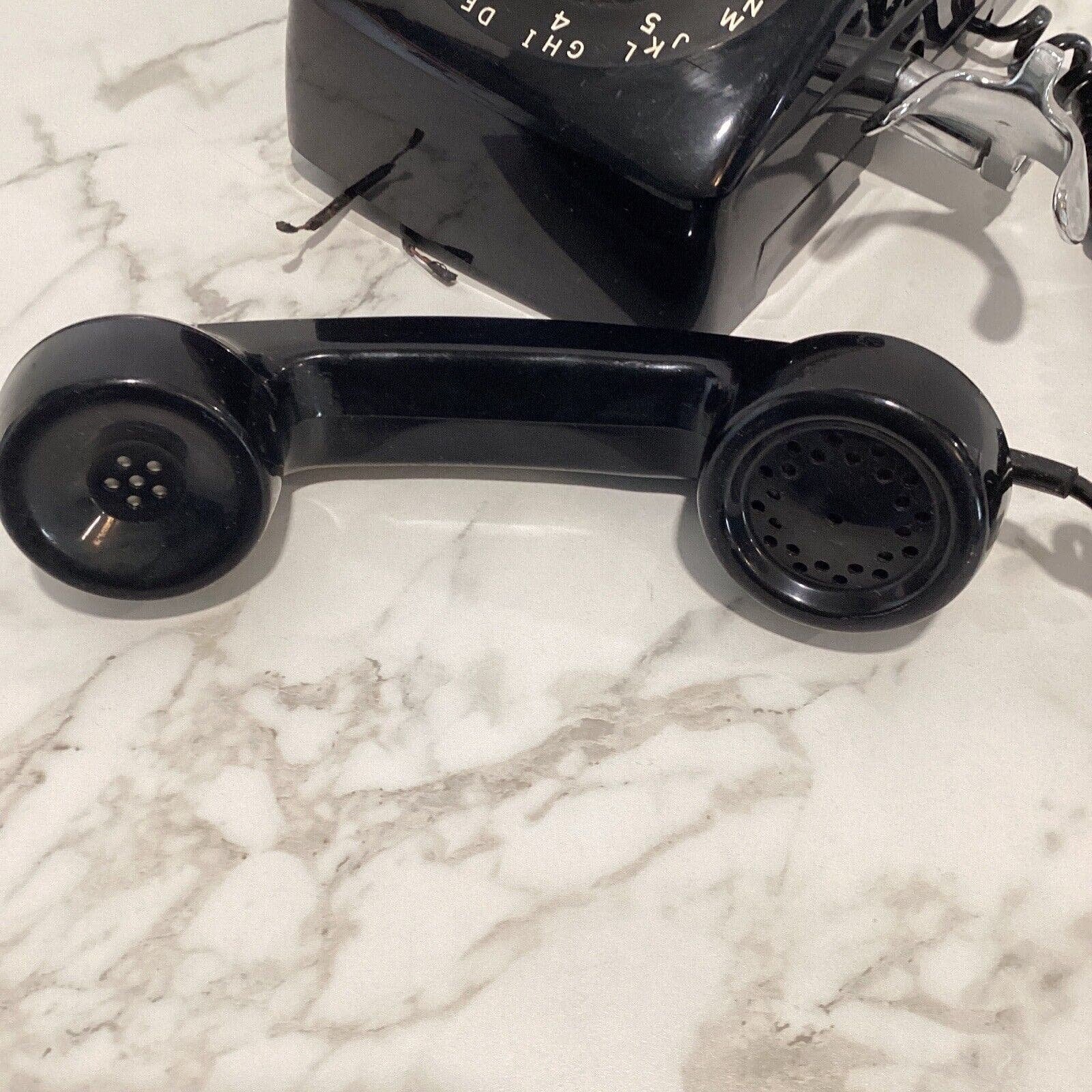 Vintage Automatic Electric Monophone Black Rotary Dial Wall Telephone ...