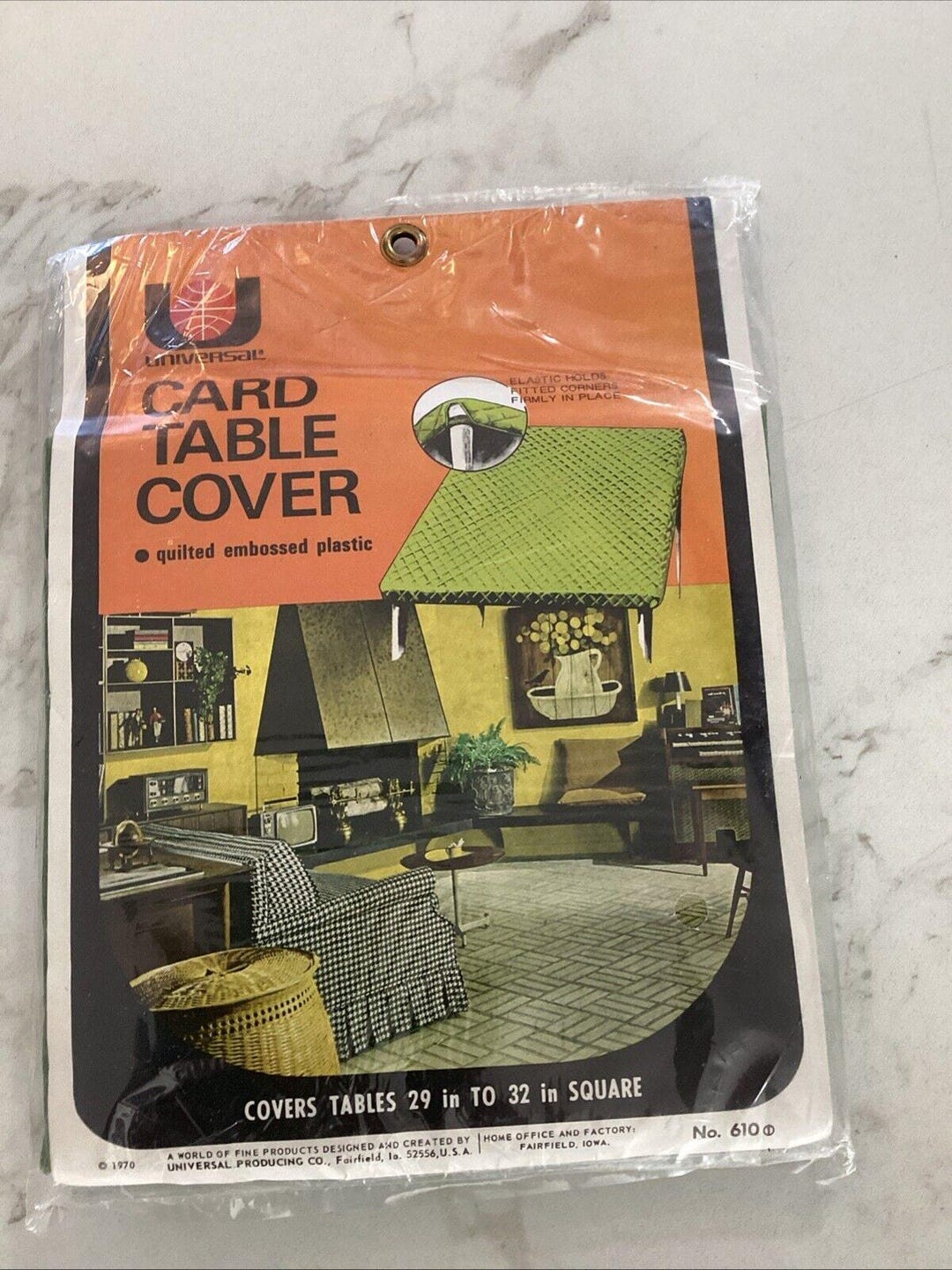 Vintage Universal Card Table Cover Square 29”x32” Green Quilted Plastic ...