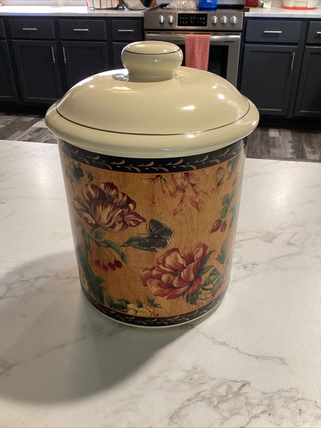 Pamela Gladding CIC Kitchen Canister W/ Lidpamela's GARDEN?? - Etsy