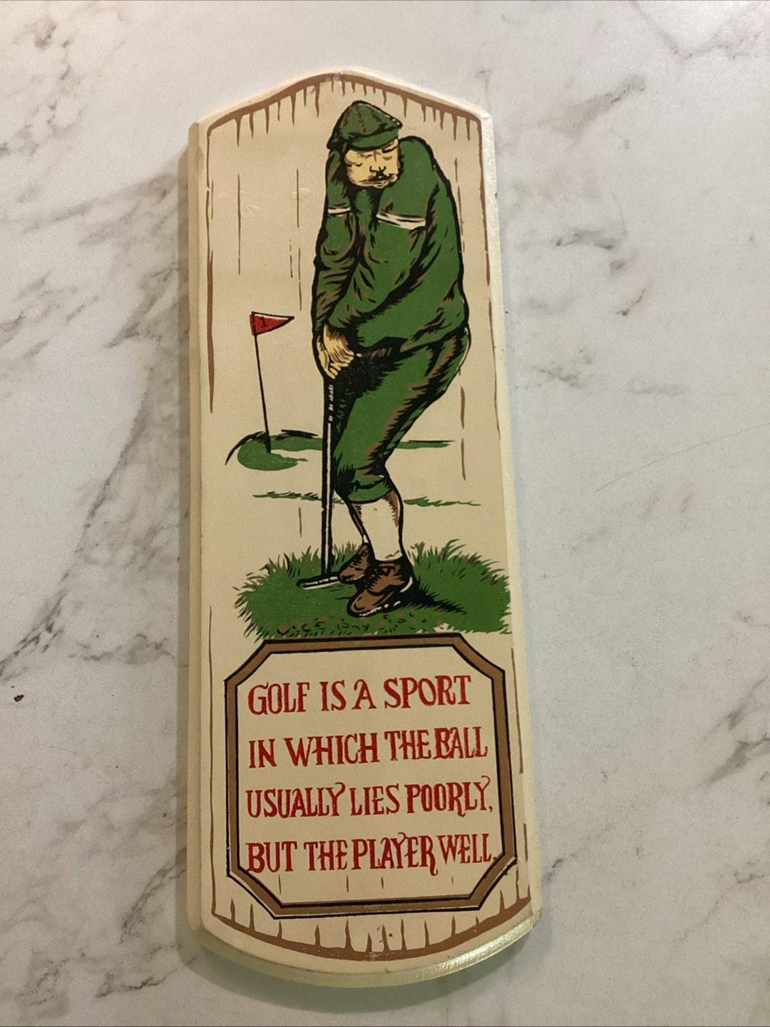 1950s Vintage V.G Hand Painted Golf Sign 4” X 13” - Etsy
