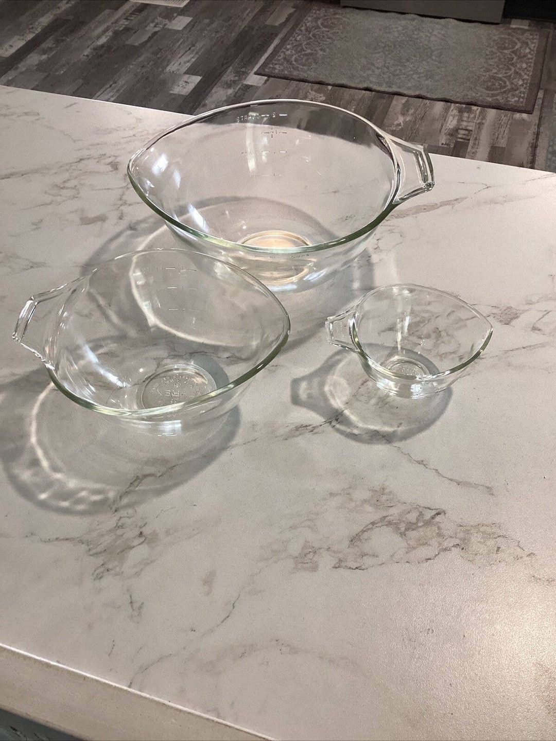 Vintage Pyrex Glass Measuring Bowls Tear Drop Spout Handle 1 - Etsy