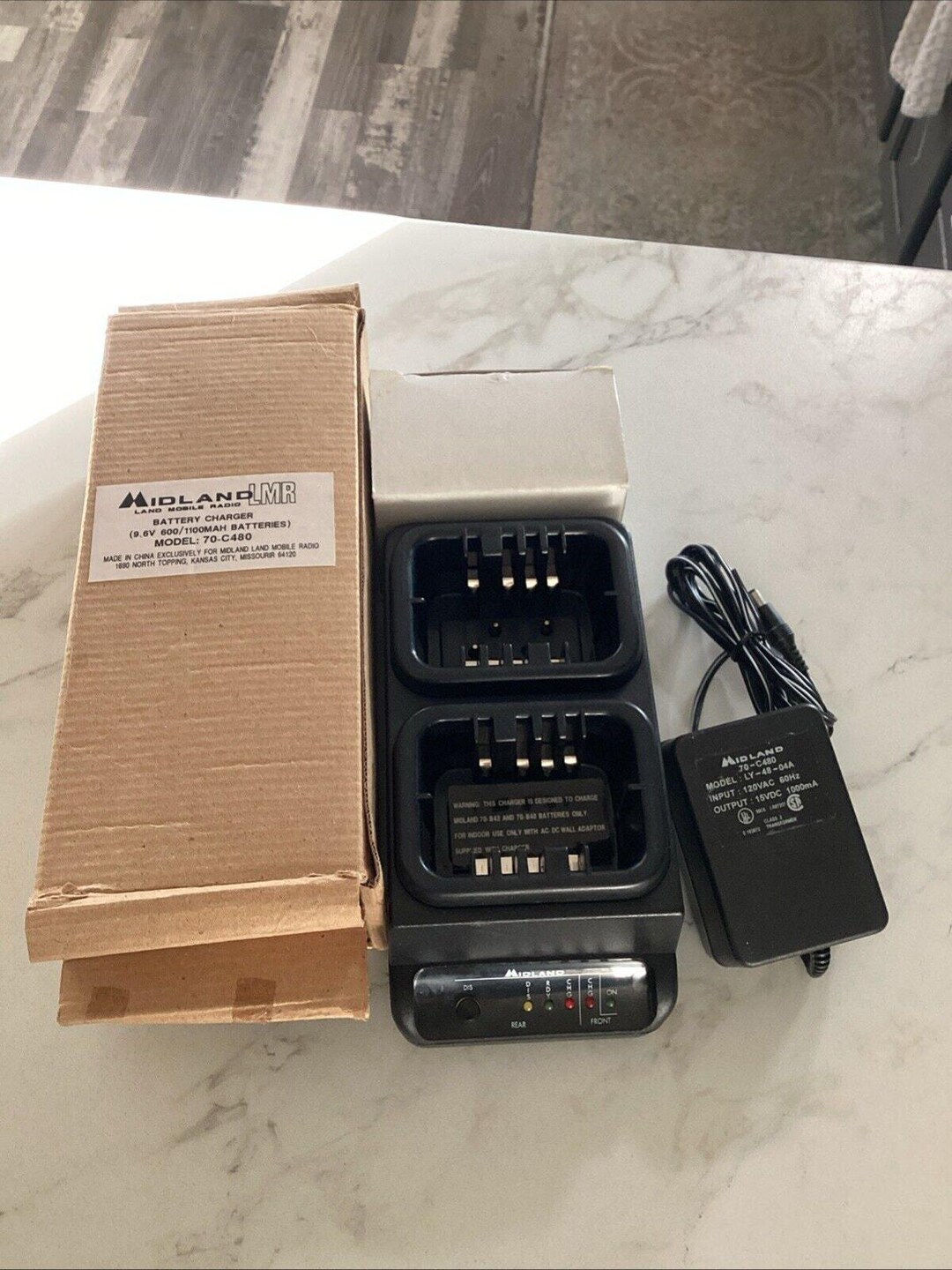 New Old Stock Midland LMR Battery Charger Model # 70-C480 for 9.6 V ...