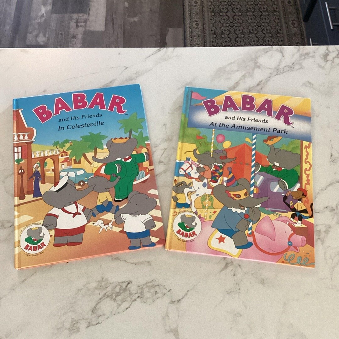 VTG 1990 Babar Hardcover Children’s Book Lot of 2 - Etsy